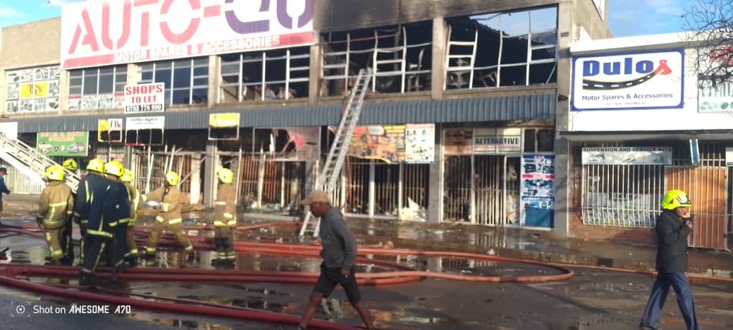 Bulawayo Autoquip building gutted by fire - Gambakwe Media